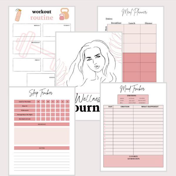 Daily Wellness Self-Care Journal - Your Lovely Self