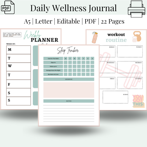 Daily Wellness Journal - Your Lovely Self