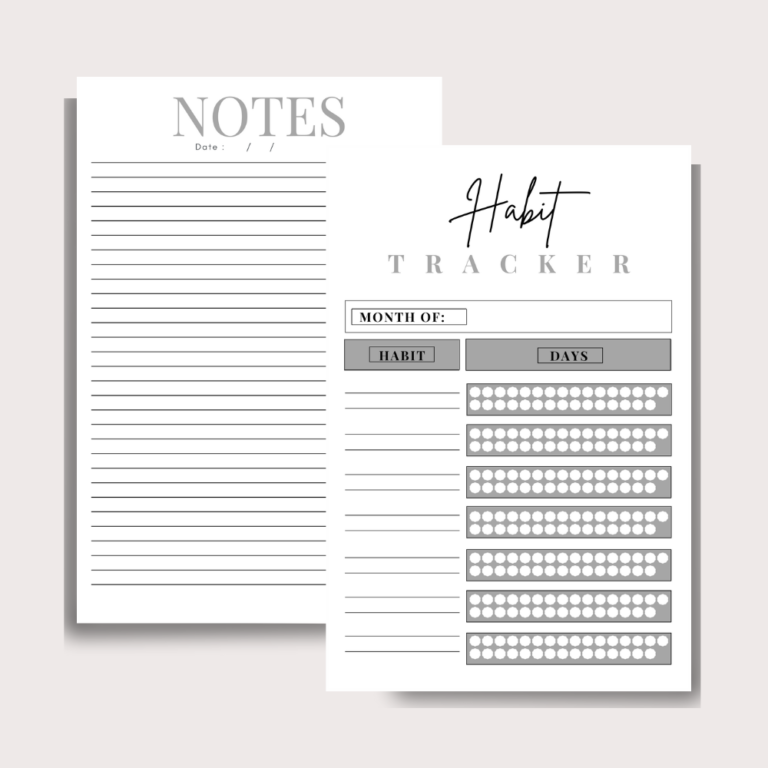 Habit Tracker Printable - Your Lovely Self